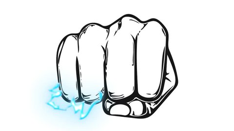 Fist Front View Icon Black Circle Stock Vector (Royalty Free) 434125009