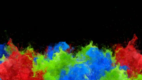 Color Burst Multiple Colorful Smoke Explosions Stock Footage Video (100 ...
