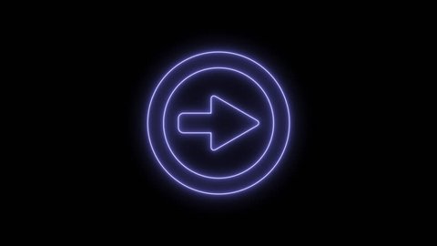 Next Button Symbol Animated Symbol Icon Stock Footage Video (100% ...