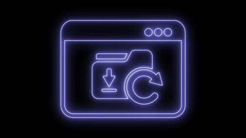 Data Updates Download Animated Symbol Icon Stock Footage Video (100% ...