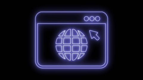 Browser Page Concept Animated Symbol Icon Stock Footage Video (100% ...