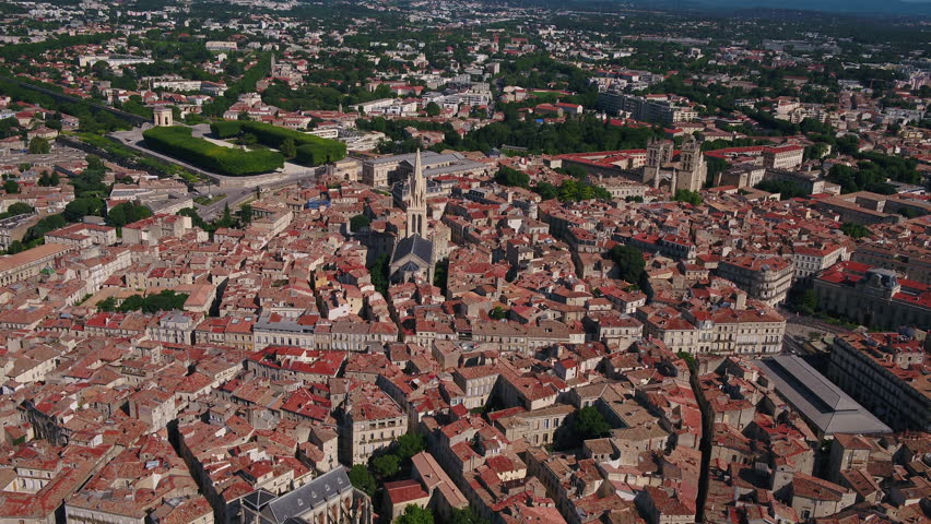 aerial france montpellier august 2018 sunny Stock Footage Video (100% ...