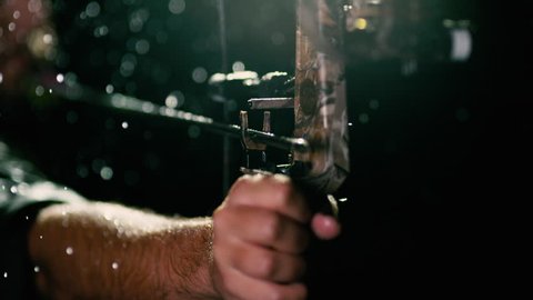 Closeup Arrow Being Shot Bow Water Stock Footage Video (100% Royalty ...