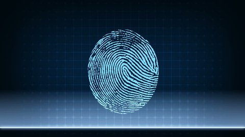 Binary Code Backdrop Magnifier Finger Print Stock Illustration 1227459682