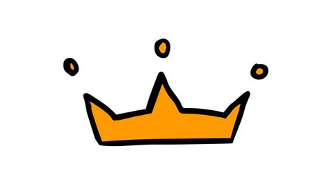 Crown Animated Icon On Green Screen Stock Footage Video (100% Royalty ...