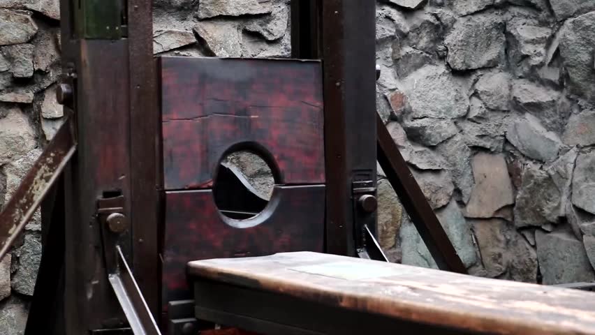 The Guillotine in the Stone Stock Footage Video (100% Royalty-free ...