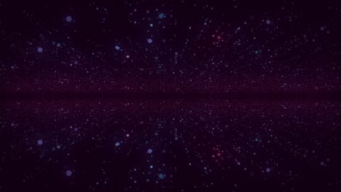 Colorful Bouncing Pixels Dark Void Reflection Stock Footage Video (100% ...