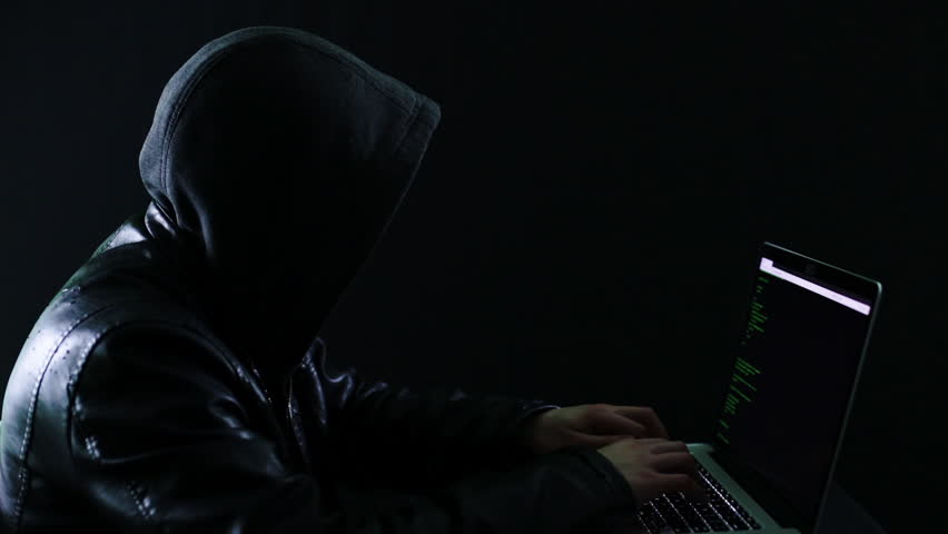 Side Shot of Hacker in Stock Footage Video (100% Royalty-free ...