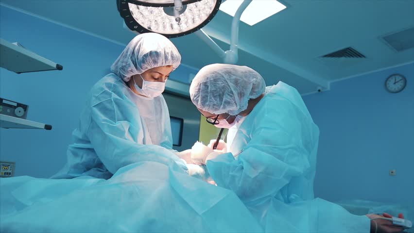 surgeon work team professional surgeons performs Stock Footage Video ...