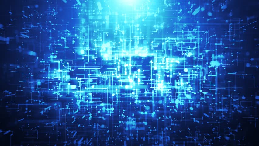 Abstract High Technology Background Loop Stock Footage Video (100% ...