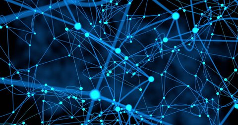 Abstract Technology Futuristic Network Animation Fantasy Stock Footage ...