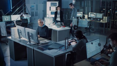 diverse international team industrial engineers scientists Stock ...