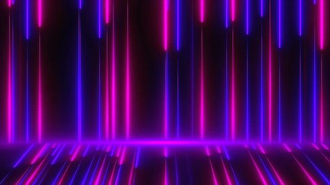 Bright Colored Neon Beams On Wall Stock Footage Video (100% Royalty ...