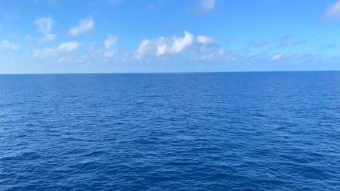 Sunny Day View Calm Open Ocean Stock Footage Video (100% Royalty-free ...