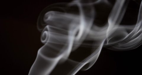 White Smoke Drawing Beautiful Rolls Transparency Stock Footage Video ...
