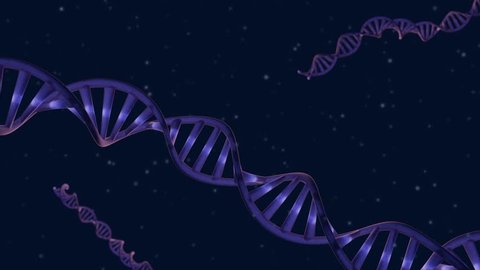 Animation Moving Double Helix Dna Molecule Stock Footage Video (100% ...