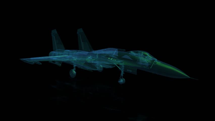 Jet Fighter Aircraft Mesh Part Series Stock Footage Video (100% Royalty ...