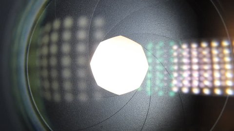 Lens Iris Opening Working Aperture Lens Stock Footage Video (100% ...