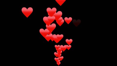 Digital Animation Red Heart Thumping On: video de stock (totalmente ...