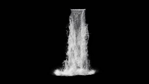 Waterfall Texture Seamless Loop 4k Isolated Stock Footage Video (100% ...