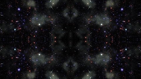 Multidimensional Space Travel Star Field Kaleido Stock Footage Video ...