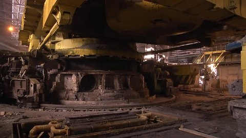 Liftable Ladle Turret Ccm Continuous Casting Stock Footage Video (100% ...