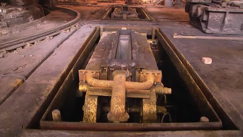 Liftable Ladle Turret Ccm Continuous Casting Stock Footage Video (100% ...