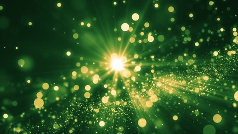 green light shine particles bokeh holiday Stock Footage Video (100% ...