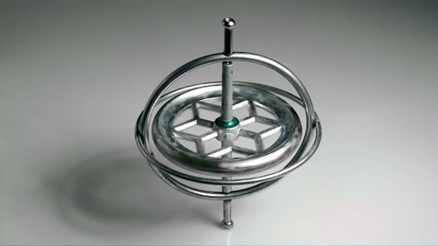 Gyroscope Rotation Super Slow Motion Capture Stock Footage Video (100% ...