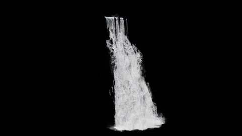 Waterfall Texture Seamless Loop 4k Isolated Stock Footage Video (100% ...