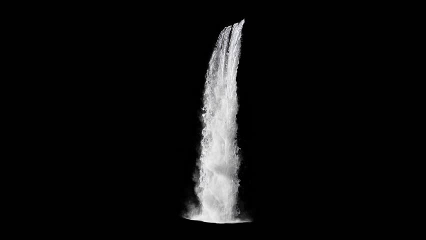 waterfall texture seamless loop 4k isolated Stock Footage Video (100% ...