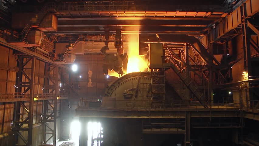 The Process of Pouring Iron Stock Footage Video (100% Royalty-free ...