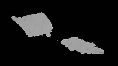 Samoa Rotating 3d Country Map Animation Stock Footage Video (100% ...