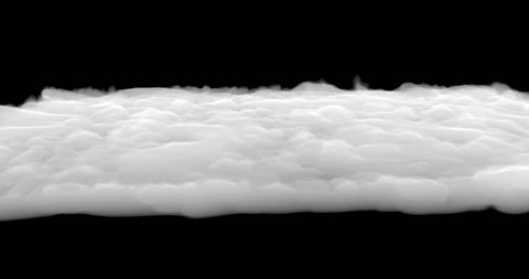 Ground Fog Effect Alpha Channel Transparent Stock Footage Video (100% ...