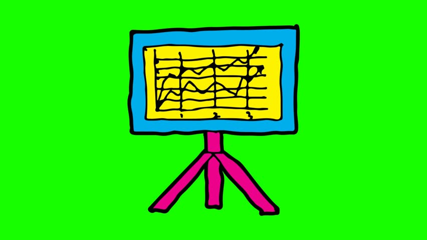 kids drawing green screen theme chart Stock Footage Video (100% Royalty ...