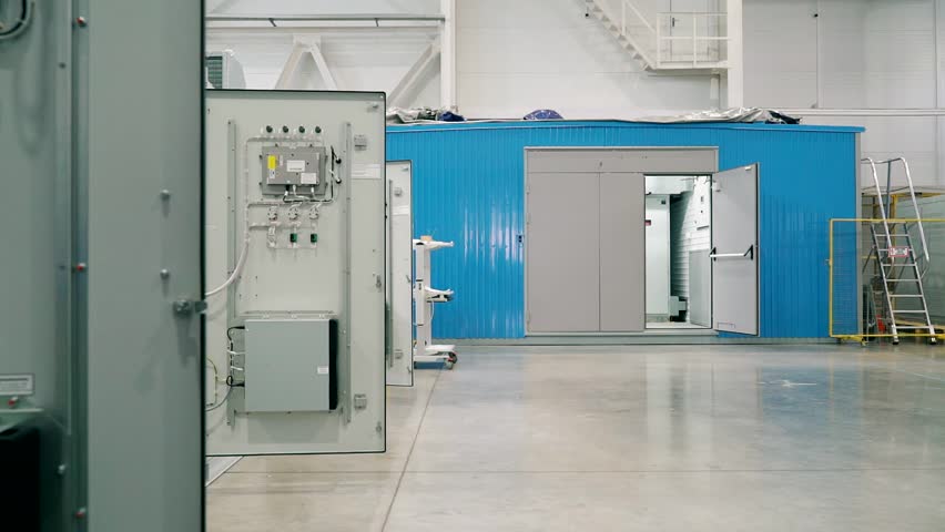 modular electrical substation microprocessor control entrance Stock ...