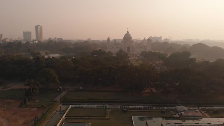 kolkata drone aerial view Stock Footage Video (100% Royalty-free ...