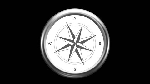 Compass Rose Isolated On White Background Stock Vector (Royalty Free ...
