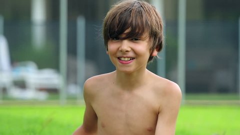 Kid Screaming Top His Lungs Camera Stock Footage Video (100% Royalty ...