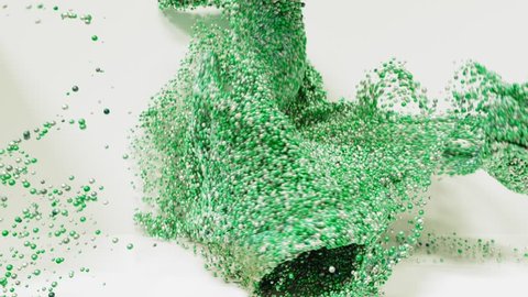 4k Abstract Particle Spheres Fill Empty Stock Footage Video (100% ...