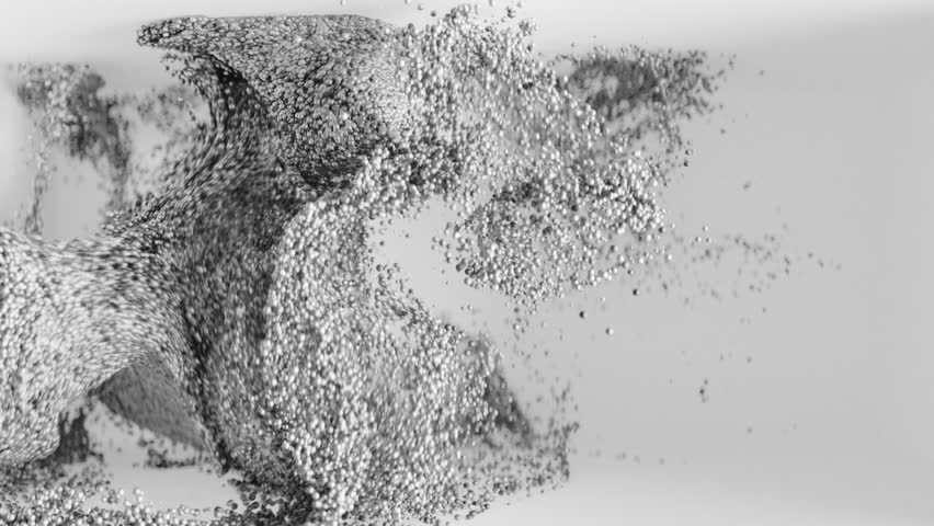 4k abstract particle spheres fill empty Stock Footage Video (100% ...