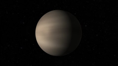 Cgi Composite Zooming Planet Venus Half Stock Footage Video (100% ...