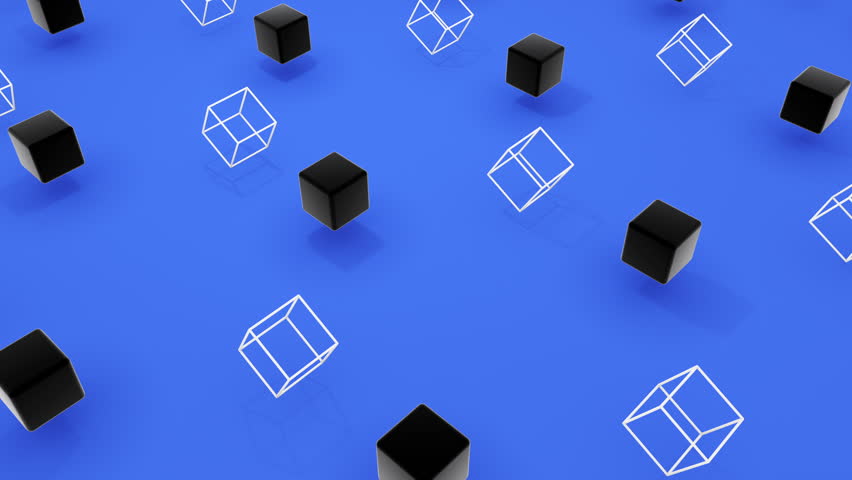 set different 3d cubes color shapes 스톡 동영상 비디오(100% 로열티 프리) 1026312959 ...