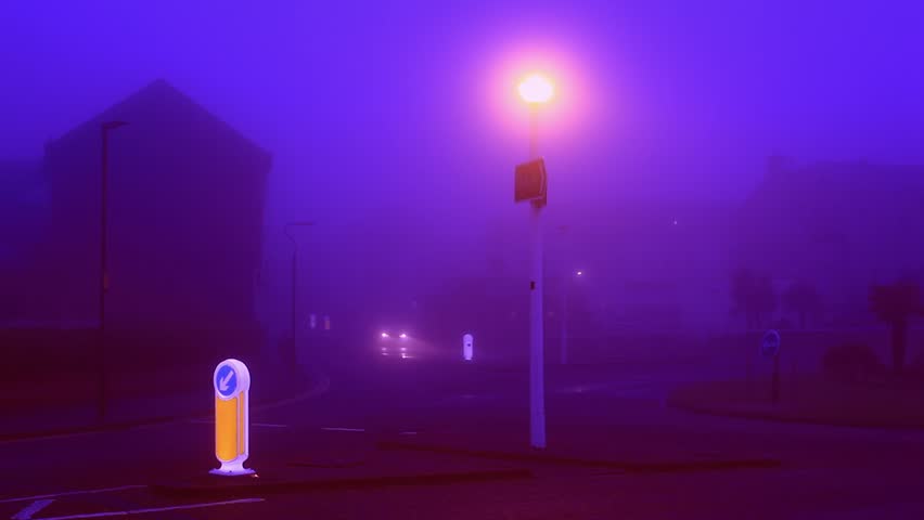 Purple fog and mist on the path image - Free stock photo - Public ...