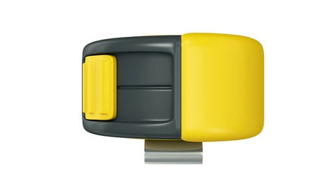 4k Animation Measure Tape On Different Stock Footage Video (100% ...