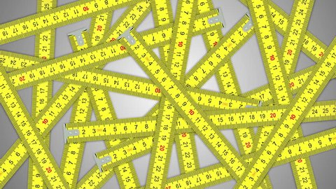 4k Animation Heap Measure Tape On Stock Footage Video (100% Royalty ...