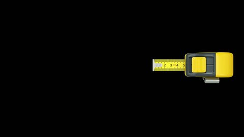 4k Animation Measure Tape On Different Stock Footage Video (100% ...