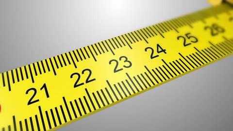 4k Animation Measure Tape On Different Stock Footage Video (100% ...