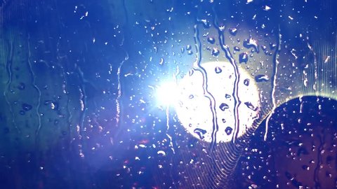 Abstract Raindrops Falling Background Stock Footage Video (100% Royalty ...
