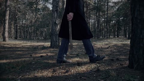 Serial Killer Axe Wants Commit Torture Stock Footage Video (100% ...